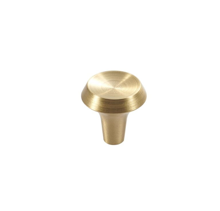 Kitchen round knobs solid brass