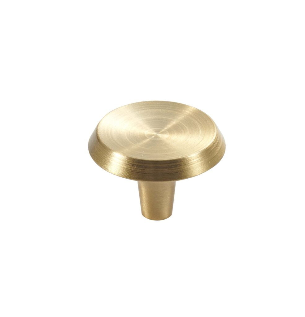 Kitchen round knobs solid brass