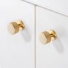 Kitchen drawer Knurled knobs solid brass