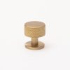 Kitchen drawer Knurled knobs solid brass