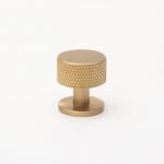 Kitchen drawer Knurled knobs solid brass